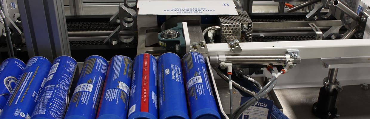 Case Packing Systems for Adhesive, Sealant & Grease Cartridges